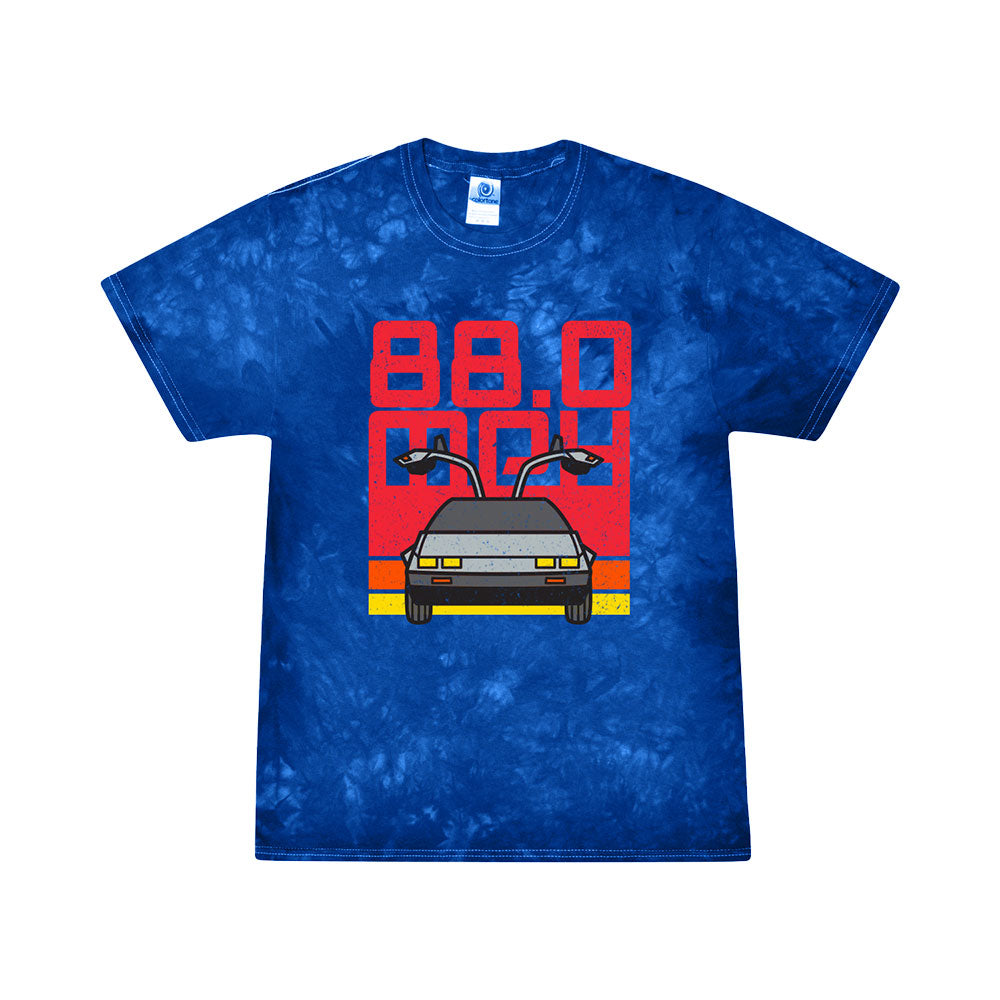 Back to the Future the Musical 88 MPH Blue Wash Tee – One Shubert Alley